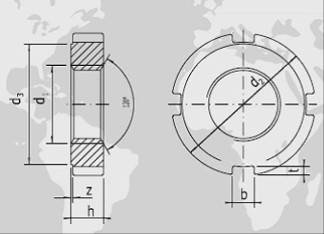 Kreuzlochmuttern DIN 1816 - Mercanta Hungária Kft. - Rögzítőgyűrűk ...
